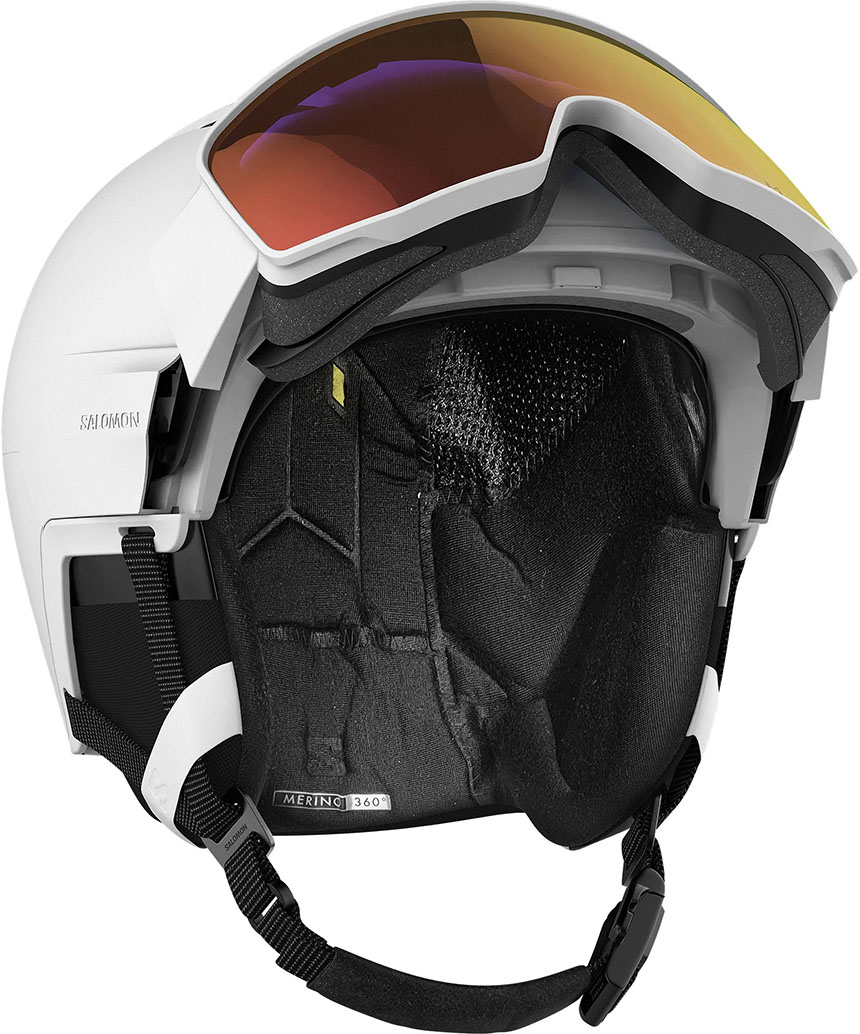 Горнолыжный шлем с визором Salomon Driver Prime Sigma Photo MIPS White ...