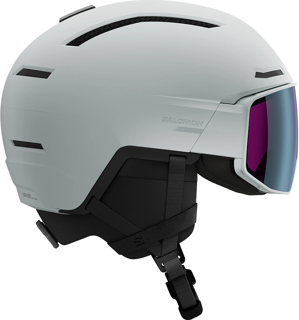 Горнолыжный шлем с визором Salomon Driver Prime Sigma Plus Ice Flow Cat ...