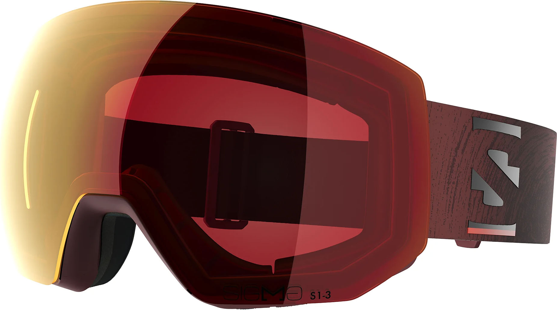 Горнолыжные очки Salomon Radium Pro Sigma Photo Madder Cat. 1-3 25/26 ...